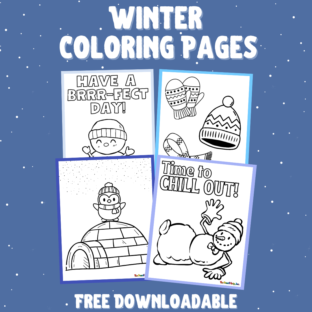Free Downloadable Winter Themed Coloring Pages – TPG Creations/The ...