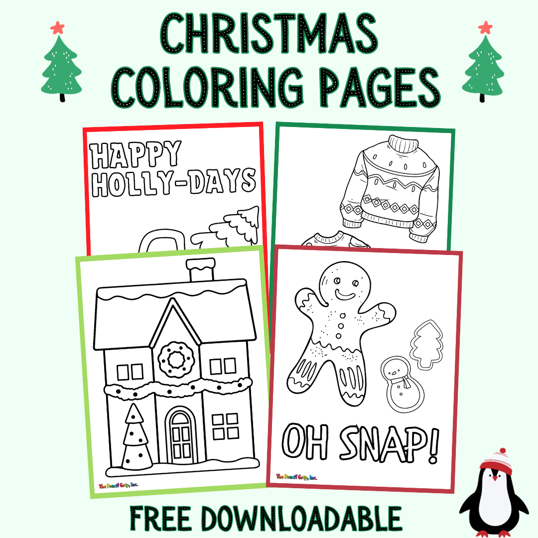 Festive Christmas Coloring Pages for Kids! - Free Downloadable – TPG ...