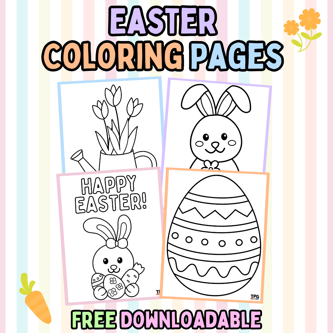 Hop into Easter with Free Coloring Pages! – TPG Creations/The Pencil ...