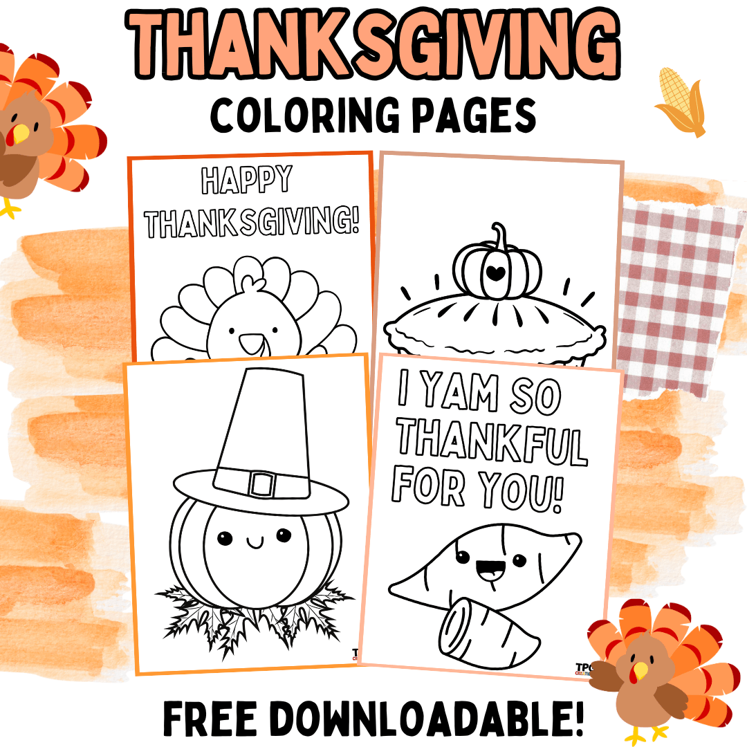 Celebrate Thanksgiving with Creative Coloring Fun!- Free Downloadable ...