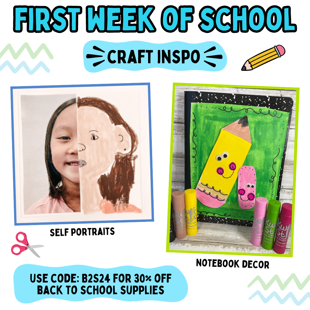 Happy Back to School! First Week of School Art Projects – TPG Creations ...