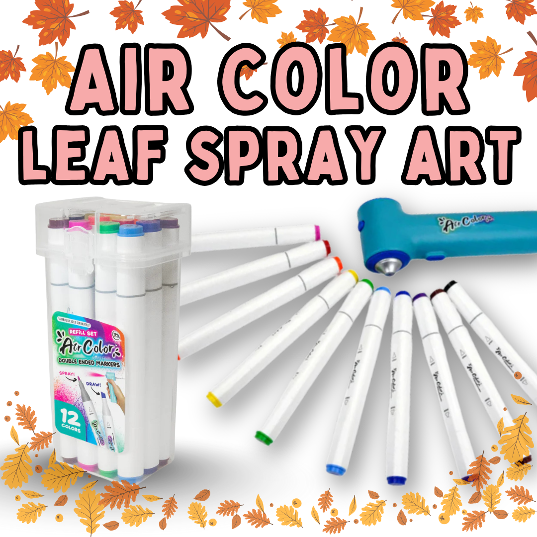 AirColor Fall Leaf Spray Art | TPG Creations – TPG Creations/The Pencil ...