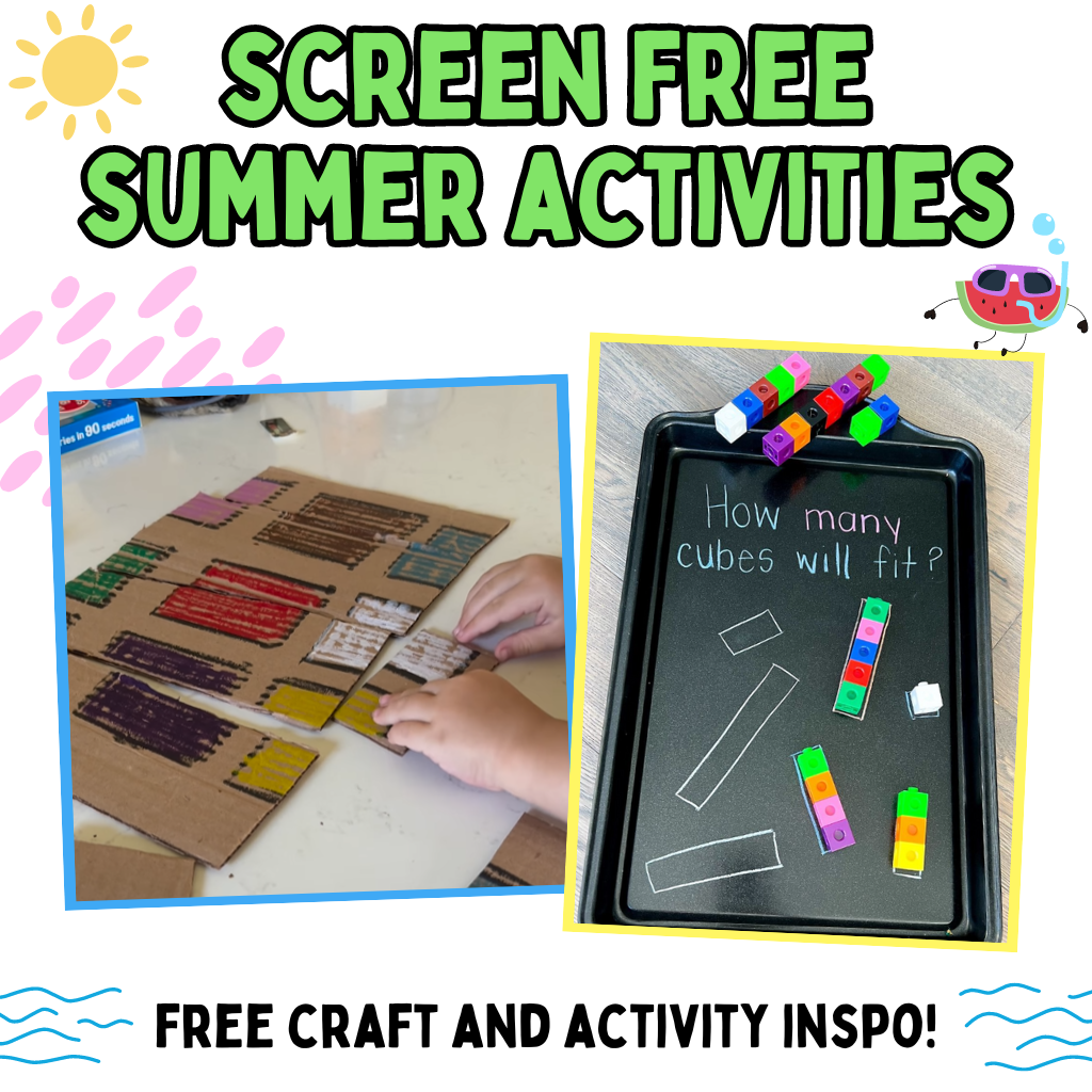 Screen Free Summer Activities for Kids – TPG Creations/The Pencil Grip ...