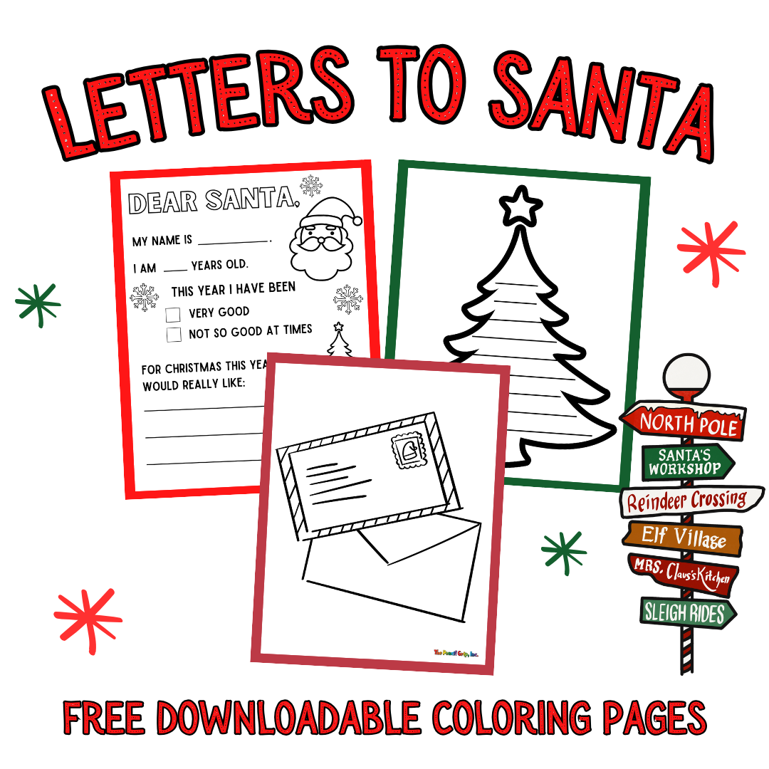 Festive Letters to Santa! Free Downloadable Coloring Pages! – TPG ...