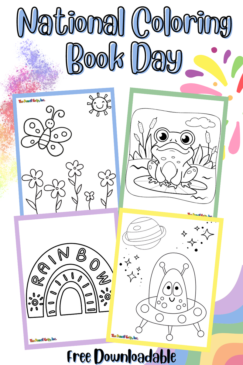 Celebrate National Coloring Book Day on 8/2! Free Downloadable Colorin ...